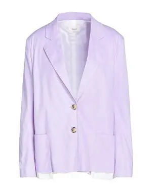 VICOLO Blazer With Lapel Collar - Purple