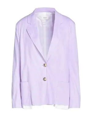 VICOLO Blazer With Lapel Collar - Purple