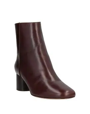 Sandro Ankle Boots In Leather - Brown