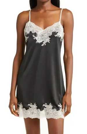 Natori Enchant Lace Trim Satin Chemise Bki