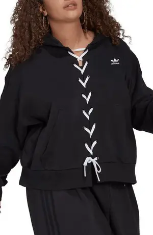 Adidas Always Original Lace Up Hoodie