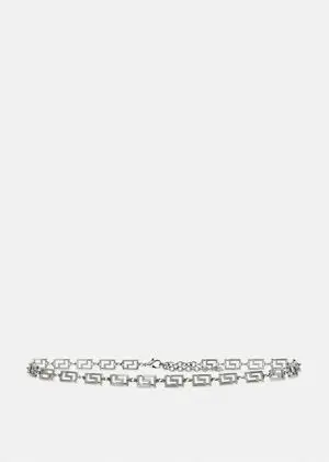 Versace Greca Goddess Chain Belt Metallic