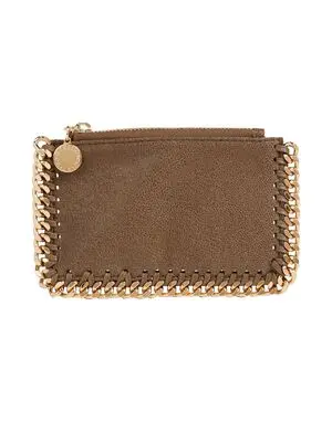 Stella McCartney Woman Cardholder Military Green Size - Textile Fibers Khaki
