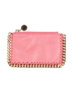 Stella McCartney Woman Cardholder Military Green Size - Textile Fibers Red