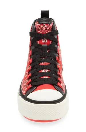Amiri Bandana B-ball Print High Top Sneaker