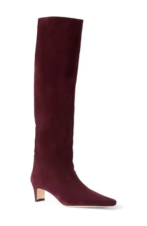 Staud STAUD Wally Knee High Boots Plum