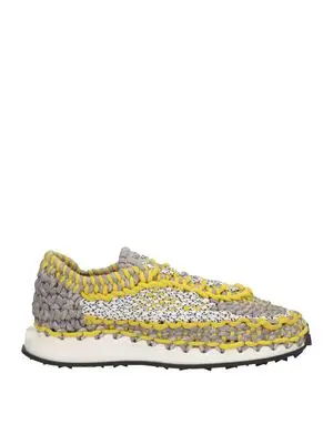 Valentino Garavani Woven Lace Up Sneakers - Grey