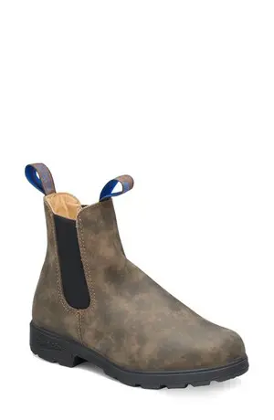 Blundstone Genuine Shearling Waterproof Chelsea Boot - Rustic Brown