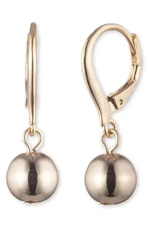 Ralph Lauren Ball Drop Earrings - Gold