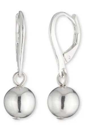 Ralph Lauren Ball Drop Earrings - Silver