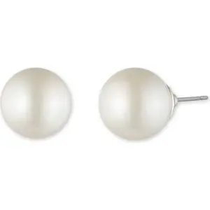 Ralph Lauren Imitation Pearl Stud Earrings - Silver