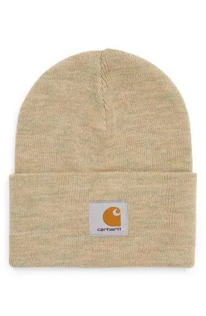 Carhartt Work In Progress Carhartt WIP Heather Knit Watch Hat Leather Heather