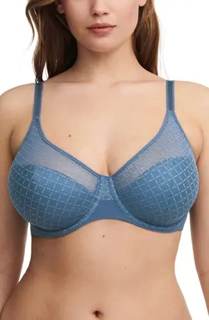 Chantelle Norah Chic Underwire Bra Blue Petrol-62