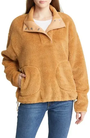 UGG Atwell High-pile Fleece Jacket Tawny