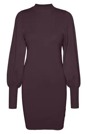 Vero Moda Blouson Sleeve Mock Neck Sweater Dress