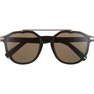 Dior Blacksuit Ri Aviator Sunglasses - Shiny Black / Green