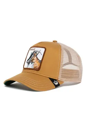 GOORIN BROS G.O.A.T. Patch Trucker Hat Khaki