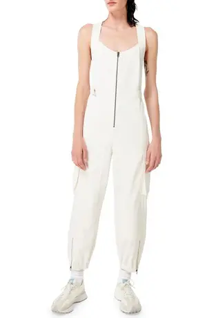 Sweaty Betty Utility Open Back Jumpsuit - Chalk White