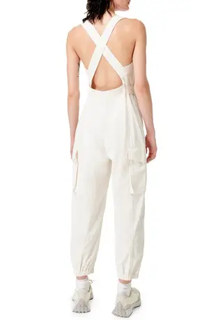Sweaty Betty Utility Open Back Jumpsuit - Chalk White