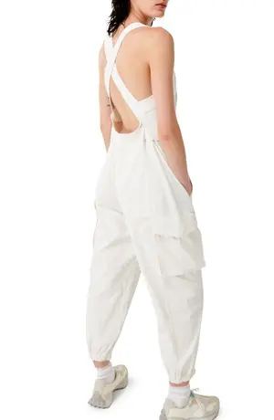 Sweaty Betty Utility Open Back Jumpsuit - Chalk White