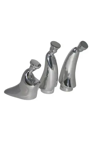 NAMBE Nativity' Three Wise Figurines - Silver