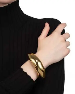 Alexis Bittar Large Molten Hinged Cuff