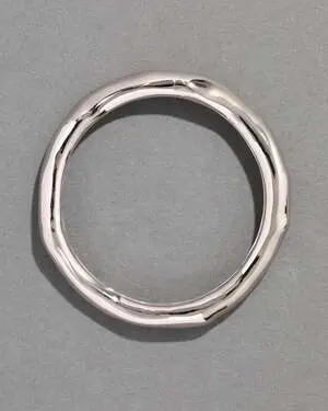 Alexis Bittar Small Molten Bangle Bracelet - Silver
