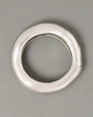 Alexis Bittar Large Molten Bangle Bracelet - Silver