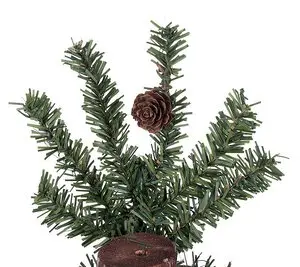 VICKERMAN 4' Alpine Artificial Christmas Tree, Nlit