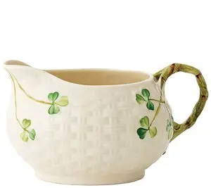BELLEEK Classic Shamrock Cream Jug - One-color