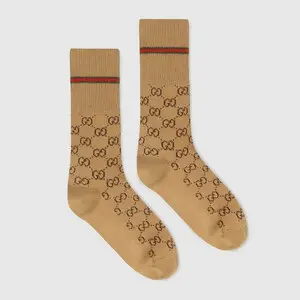 Gucci Gg Cotton Socks With Web