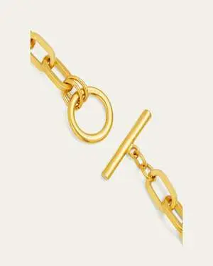 BEN-AMUN 24k Electroplated Oval Link Chain Necklace