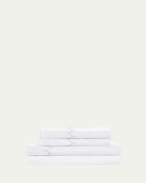 JOHN ROBSHAW Stitched 300 Thread Count Sheet Set - Sand