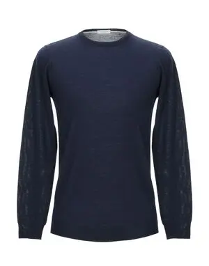 PAOLO PECORA PAOLO PECORA Dark Wool Crewneck Sweater Dark Blue