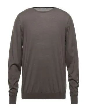 PAOLO PECORA PAOLO PECORA Dark Wool Crewneck Sweater Dark Brown