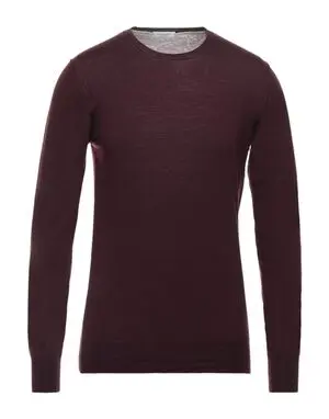 PAOLO PECORA PAOLO PECORA Dark Wool Crewneck Sweater Maroon