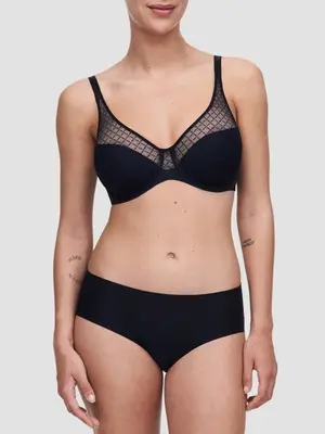 Chantelle Norah Mesh Molded Bra - Black
