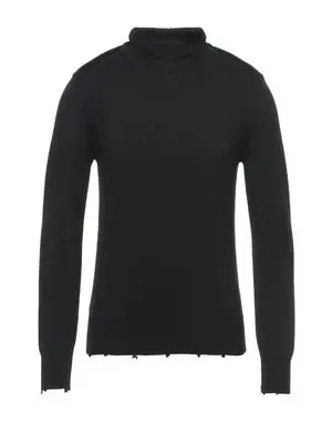 PAOLO PECORA Turtleneck Virgin Wool Sweater Black