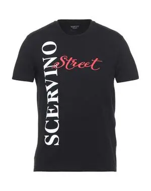 Ermanno Scervino Man T-shirt Midnight Blue Size S Cotton, Elastane Black