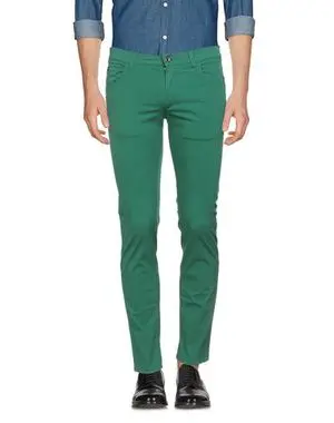 Dolce & Gabbana Casual Pants With Embroidered Logo - Green