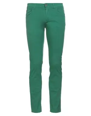 Dolce & Gabbana Casual Pants With Embroidered Logo - Green