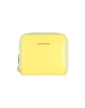 PIQUADRO Woman Wallet Yellow Size - Soft Leather Yellow