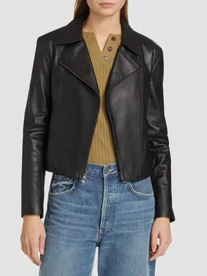 Vince Leather Moto Jacket