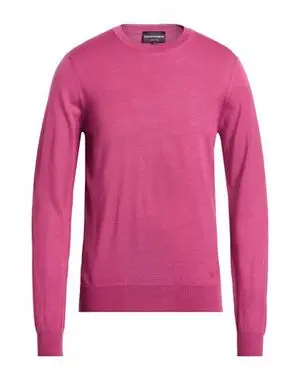 Emporio Armani Sweater In Virgin Wool - Pink