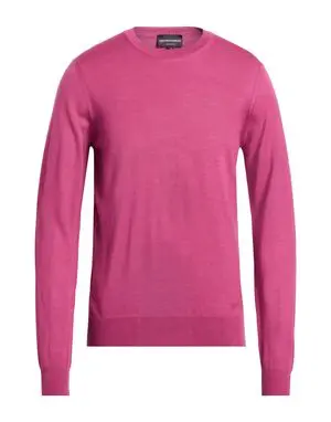 Emporio Armani Sweater In Virgin Wool - Pink