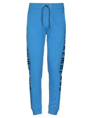 BIKKEMBERGS Man Pants Azure Size Xxxl Cotton, Elastane Azure