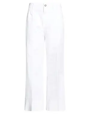BERWICH Pants Size Cotton, Elastane - White