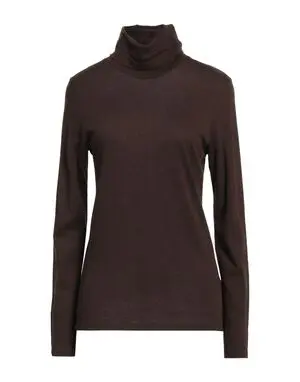Majestic Filatures T-Shirt Plum Cotton Cashmere Brown