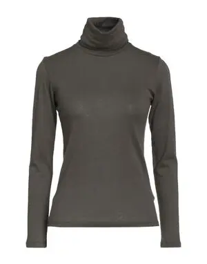 Majestic Filatures T-Shirt Plum Cotton Cashmere Dark Green