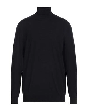 DRUMOHR Turtleneck Light Super 140s Wool Knit - Blue